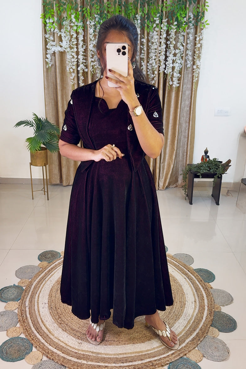 Gown with Coat – Yazhli Collection